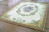 China OEM Handmade Woollen Carpet , Hand Knotted Wool Rugs Eco - Friendly for sale