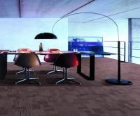 China Nylon Office Carpet Flooring / Flexible Pvc Flooring Pile Height 3.5-4.5mm for sale