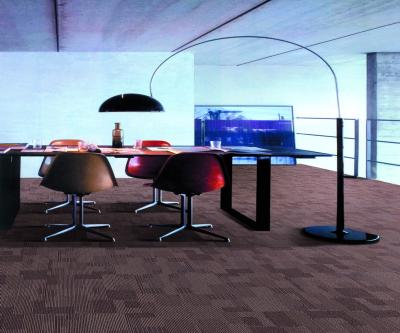 China Nylon Office Carpet Flooring / Flexible Pvc Flooring Pile Height 3.5-4.5mm for sale