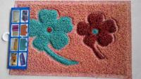 China Beautiful Flat Door Mat , Rubber Backed Coir Door Mats Thickness 10mm for sale