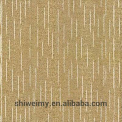 China Pure color striped 100%solution dyed invista nylon 6 carpet tile for sale