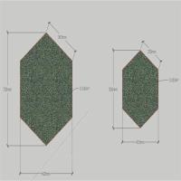 China New style plain design nylon hexagon shape honeycomb carpet tile for sale