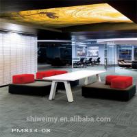 China Chinese multi level loop 3mm/4mm/5mm 50*50cm Polypropylene carpet tile for sale