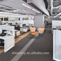 China 100% Invista nylon material pure color loop pile carpet tiles for office for sale