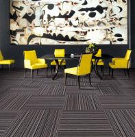 China Woven Office Carpet Flooring , Self Stick Carpet Tiles PP Flat Circle for sale