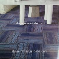 China Striped gradient color Nylon 66 carpet tile for Hotel/office for sale