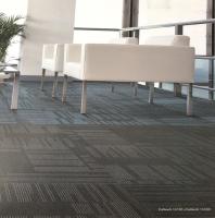 China Square Natural Woven Carpetl , 100 Nylon Carpet Tiles PVC Backing for sale