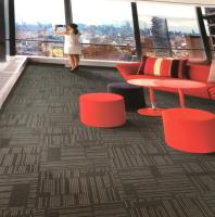 China Square Natural Woven Carpetl , 100 Nylon Carpet Tiles PVC Backing for sale