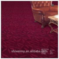 China Chinese wine red cut loop pile nylon home, commercial carpet for sale
