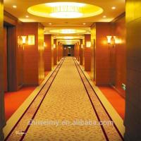 China Fire resistant luxury gold color corridor long carpet for sale