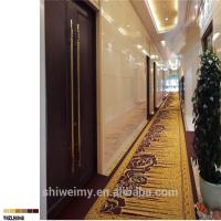 China Fire resistant luxury gold color corridor long carpet for sale