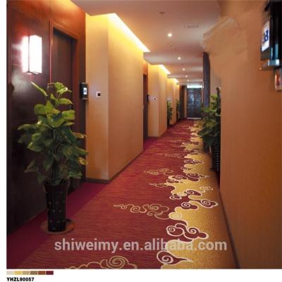 China Chinese style beautiful hotel corridor roll carpet for sale