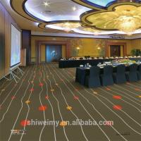 China Blue printed gym room nylon material carpet for sale