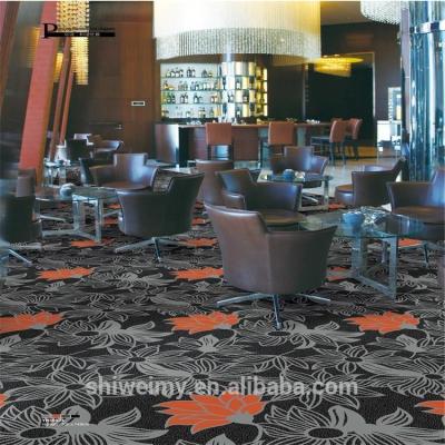 China 80%Chinese wool 20%nylon dark color jacquard hotel decorative carpet for sale