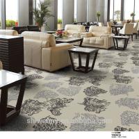 China Modern style 7*7*7 axminster gray printed lobby carpet for sale