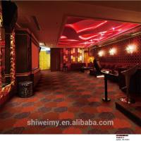 China Chinese red rose romantic design wall to wall nylon room carpet for sale