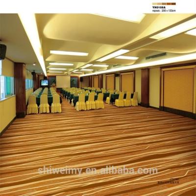 China Custom flat wave stripe wall to wall carpet for university project for sale