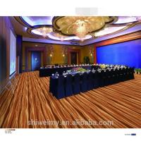 China Custom flat wave stripe wall to wall carpet for university project for sale