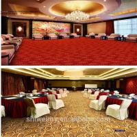 China Available design red gold printed nylon carpet for meeting room for sale