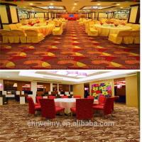 China Custom cut pile printed red nylon carpet for banquet hall for sale