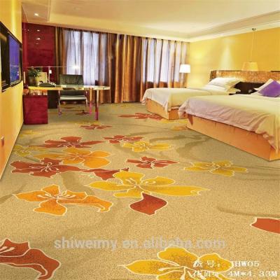 China China stock design floral printed nylon carpet for hotel room for sale