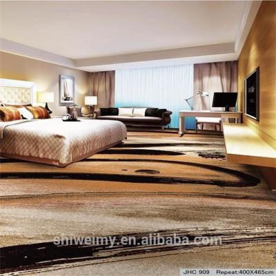 China Chinese ink painting printed design nylon carpet for hotel room for sale