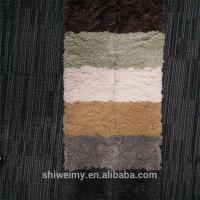 China Plain color tufted shaggy polyester area carpet for home for sale