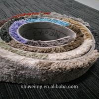 China Plain color tufted shaggy polyester area carpet for home for sale