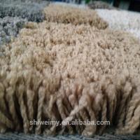 China Plain color tufted shaggy polyester area carpet for home for sale