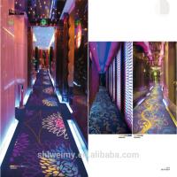 China Nylon material blue color glow cut pile carpet for hallway for sale
