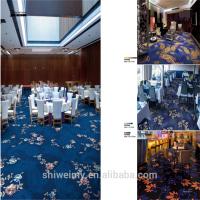 China Nylon material blue color glow cut pile carpet for hallway for sale