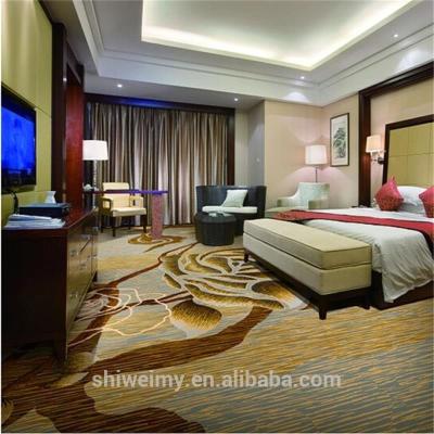 China Rose pattern 80%wool 20%nylon axminster carpet for hotel room for sale