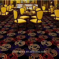 China Woven Technics circle decorative printed oriental carpet for lobby for sale