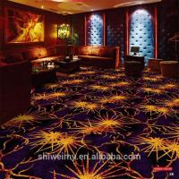 China 2019 newest gold fireworks pattern Commercial microfiber carpet for sale