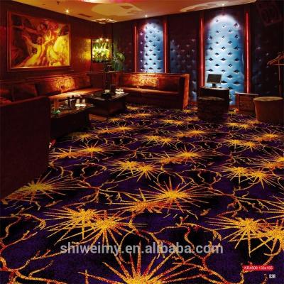 China 2019 newest gold fireworks pattern Commercial microfiber carpet for sale