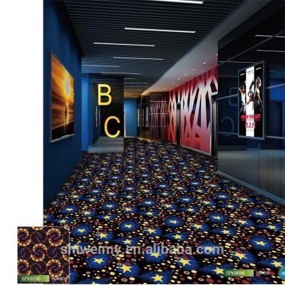 China Hot sales 3D stars and crescent pattern corridor PP carpet for sale