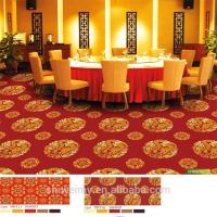 China Red color chinese gold dragon design polypropylene carpet for sale