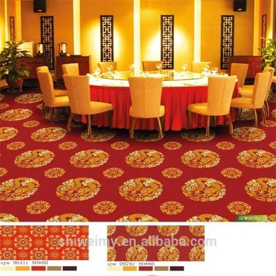 China Red color chinese gold dragon design polypropylene carpet for sale