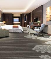 China Wool carpets, High cut low pile blend jacquard carpets from bedroom for sale
