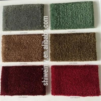 China Shaggy Maroon Red 100%nylon floor carpet for star hotel for sale