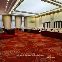 China Red Axminster commercial boardroom carpet for sale