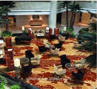 China Red Axminster commercial boardroom carpet for sale