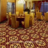 China Bright colors soft floral printed wilton carpet for sale