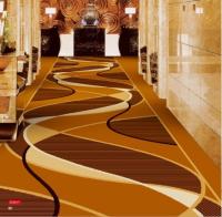 China Red Polypropylene Wilton Patterned Carpets For Hotel Banquet Hall for sale