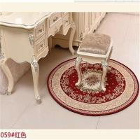China Round Shape Flat Woven Area Rug Chinese Style Comfortable Feature for sale