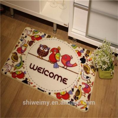 China Cartoon bird design welcome door mat for sale