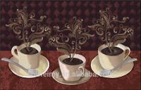 China Printed hot coffee pattern anti-fatigue kitchen mat with NBR foam for sale