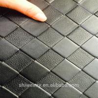 China Black Grid pattern pu anti fatigue mat with NBR foam for sale