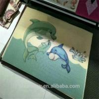 China Anti-slip plastic pvc printed door mat for sale