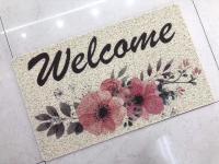 China Anti-slip plastic pvc printed door mat for sale